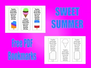 Freebie Sweet Summer Bookmark – Deeper KidMin