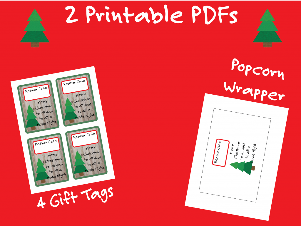Printable Redbox Gift Tags and Popcorn Wrappers – Deeper KidMin