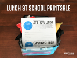 Lunch at School Printable – Deeper KidMin