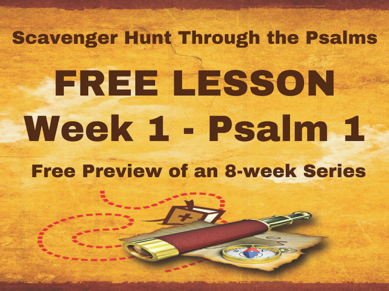 Scavenger Hunt Through the Psalms Week 1 (Free Sample Lesson) – Deeper ...