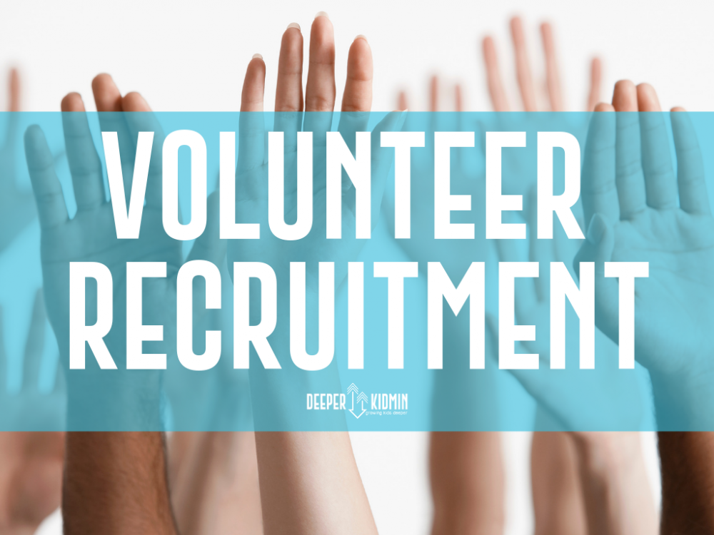 Admin April 2019: Volunteers – Deeper KidMin
