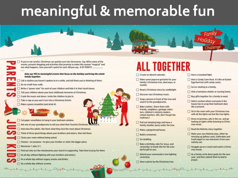 Family Holiday Challenge – Deeper KidMin