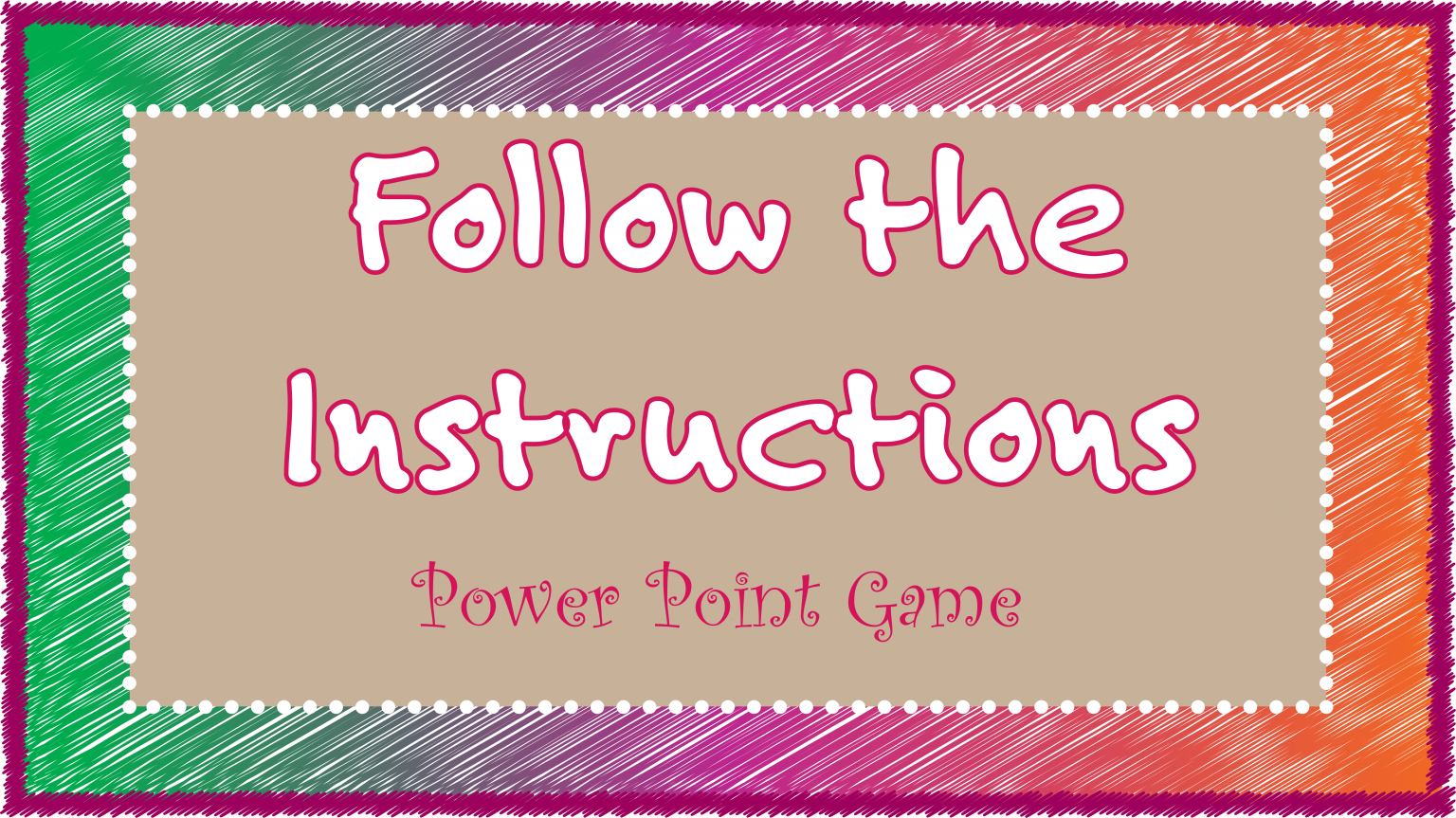 Follow Instructions Bible Trivia PPT Game – Deeper KidMin