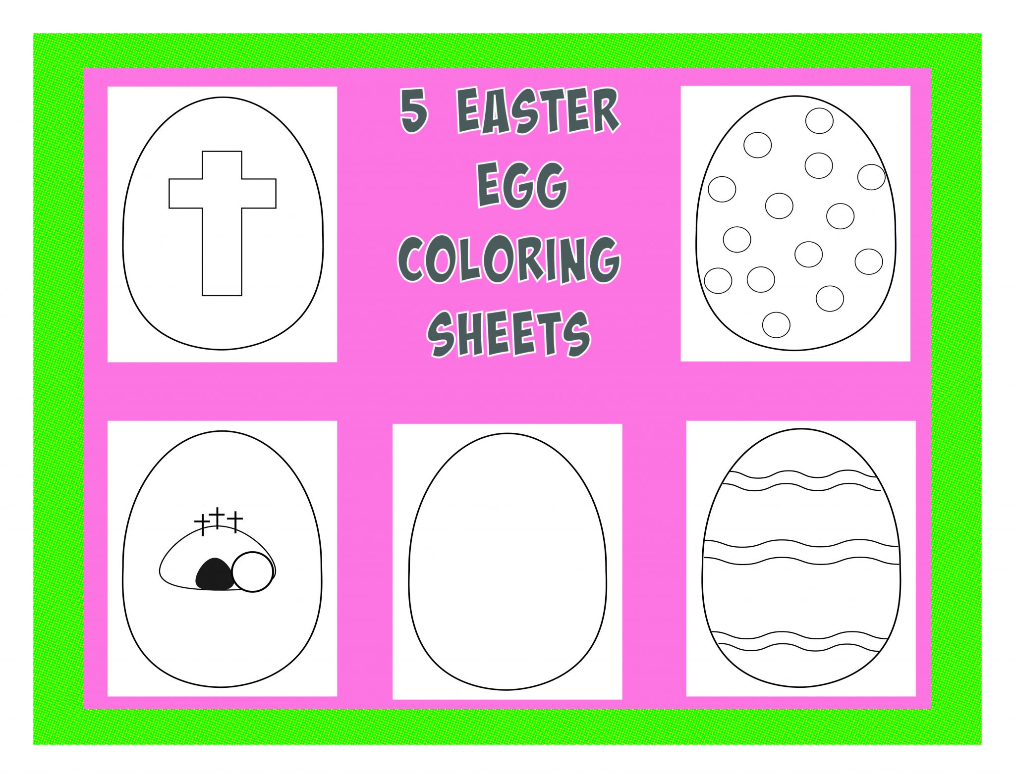 Free Easter Egg Coloring Sheets – Deeper KidMin