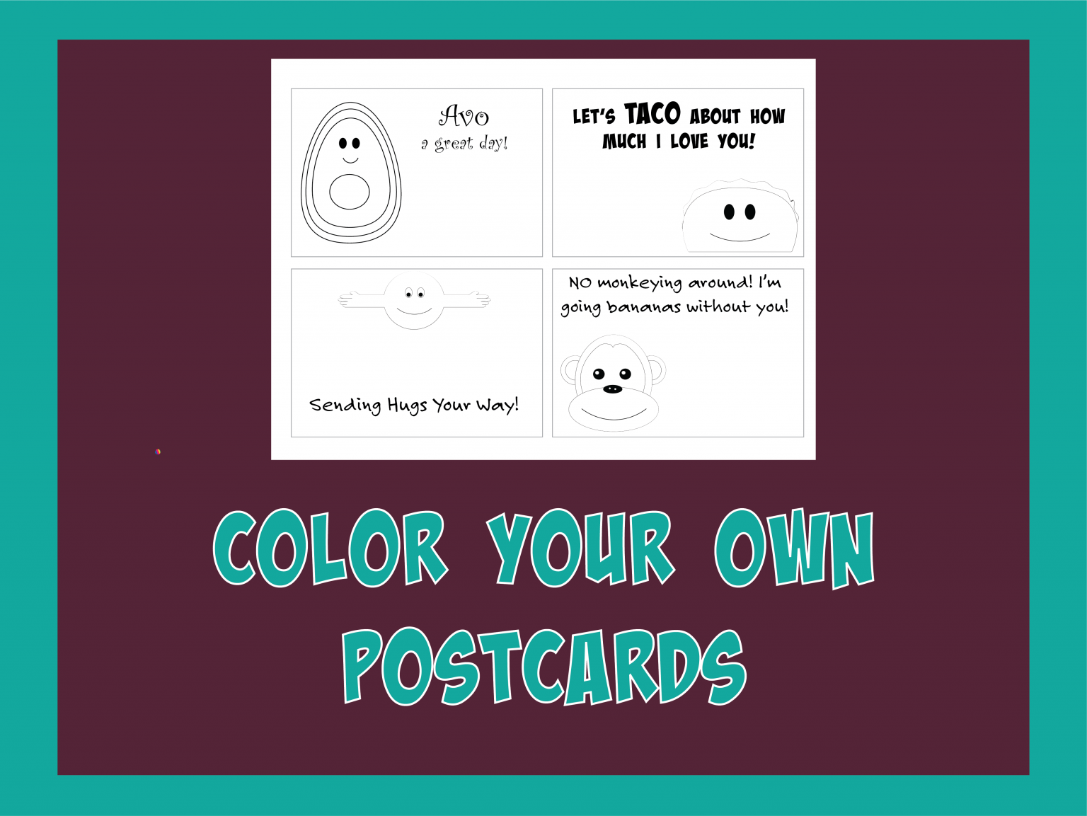 Color Your Own Postcards – Deeper KidMin