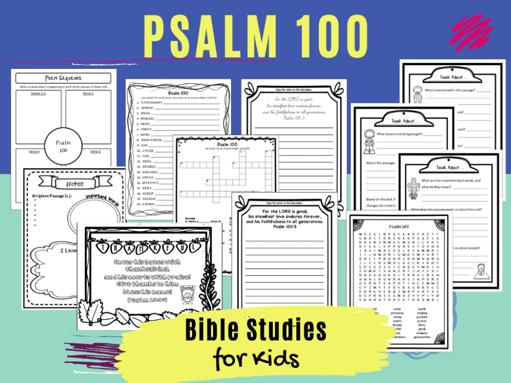 Bible Studies for Kids – Psalm 100 – Deeper KidMin