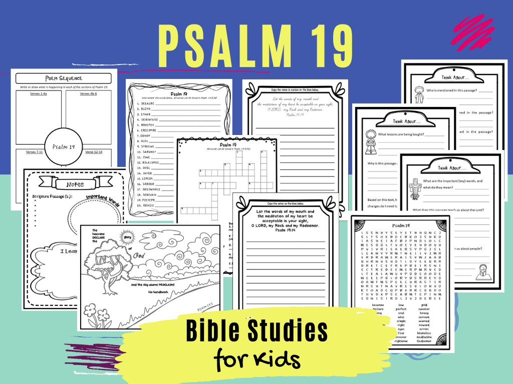 Bible Studies for Kids – Psalm 19 – Deeper KidMin
