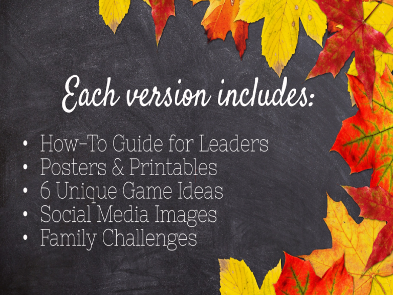 Fall Family Night – Updated for Pandemic – Deeper KidMin