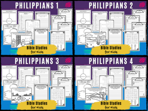 Bible Studies for Kids – Philippians BUNDLE! – Deeper KidMin