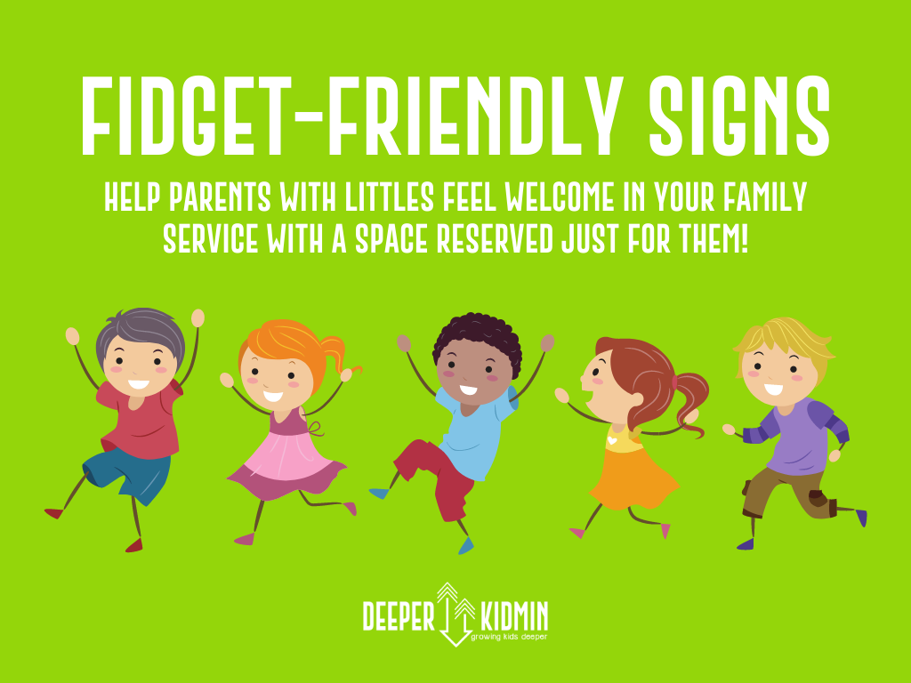 Fidget-Friendly Signs Printable – Deeper KidMin