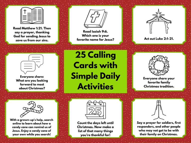 Family Advent Bingo – Deeper KidMin