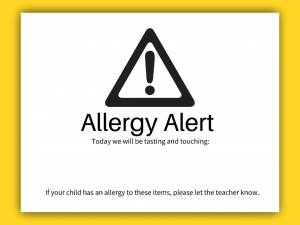 Allergy Alert Sign – Deeper KidMin