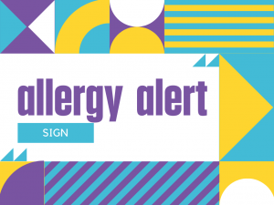 Allergy Alert Sign – Deeper KidMin