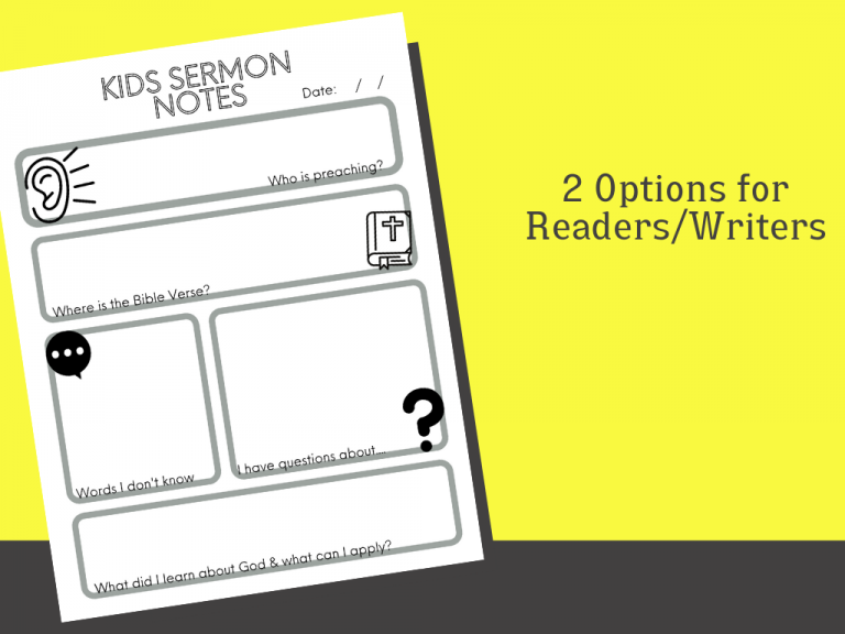 Sermon Notes Bundle – Deeper KidMin
