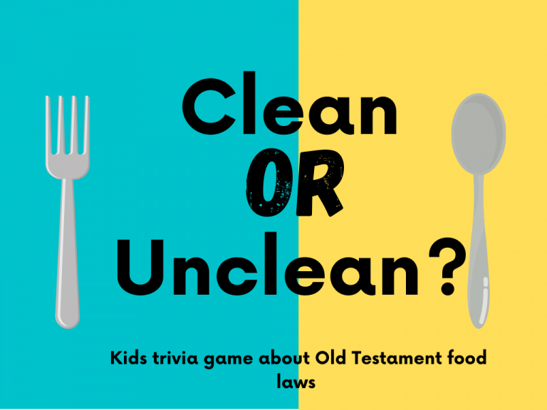 Clean or Unclean? Kids Trivia Game – Deeper KidMin