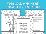 Back-to-School Color Prayer Journal for Kids – Deeper KidMin