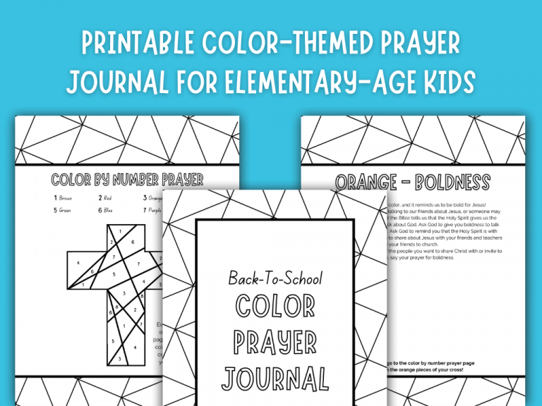 Back-to-School Color Prayer Journal for Kids – Deeper KidMin