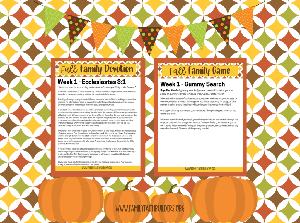Fall Family Faith Kit – Deeper KidMin