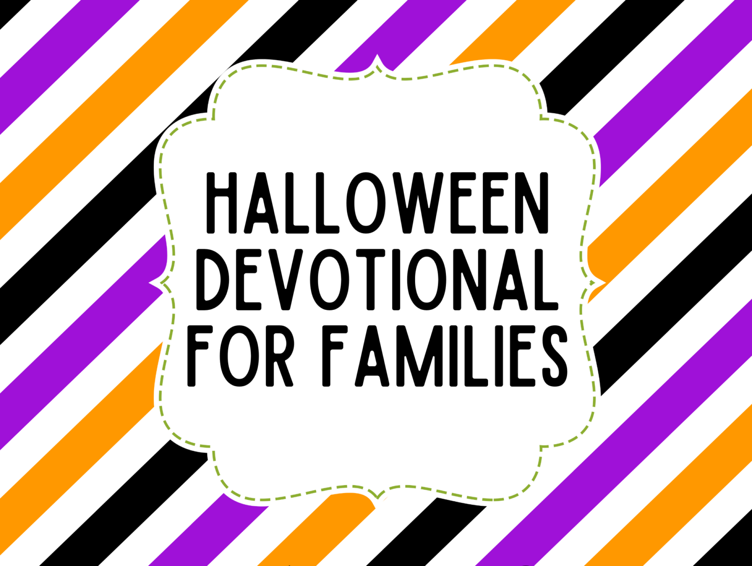 Fall-O-Ween Jesus: Family Devotional – Deeper KidMin