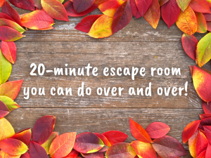Mini Fall Escape Room – Deeper KidMin