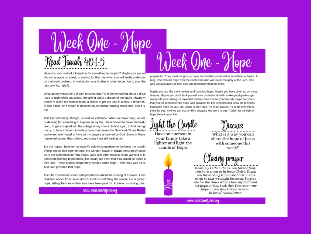 Family Advent Devotions – Deeper KidMin