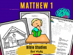 Bible Studies for Kids – Matthew 1 – Deeper KidMin