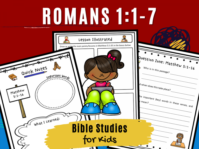 Bible Studies for Kids – Romans 1 BUNDLE – Deeper KidMin