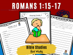 Bible Studies for Kids – Romans 1 BUNDLE – Deeper KidMin
