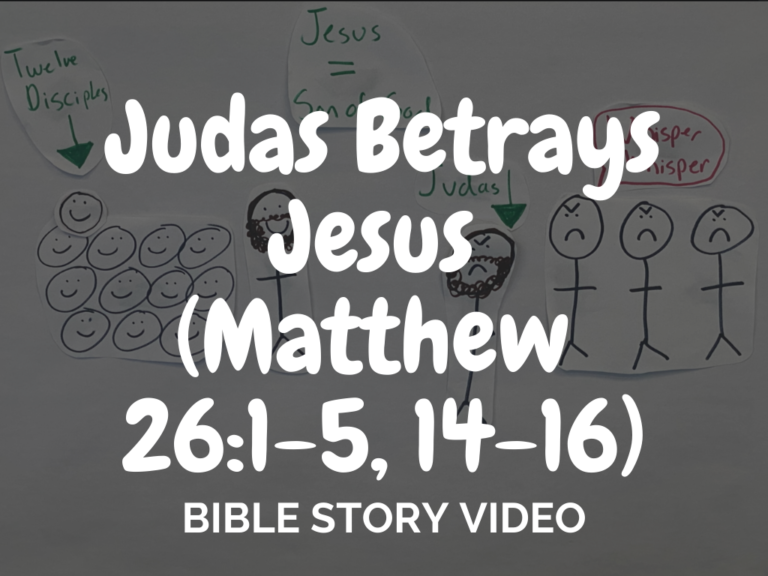 Judas Betrays Jesus (Matthew 26:1-5, 14-16) Bible Story Video – Deeper ...