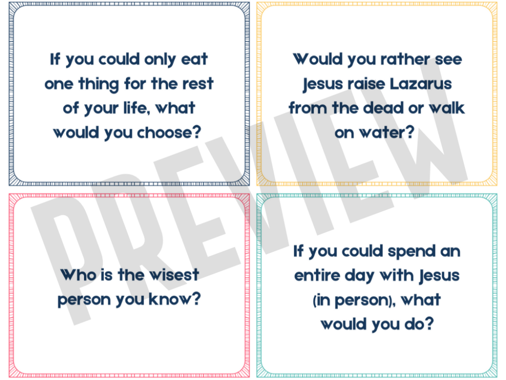 100 Family Conversation Cards – Deeper KidMin