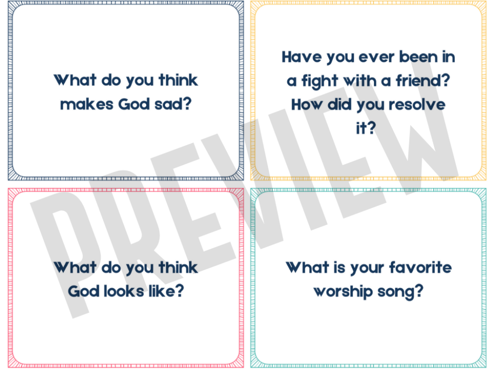 100 Family Conversation Cards – Deeper KidMin
