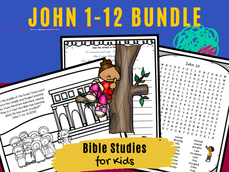 Bible Studies for Kids – John 1-12 BUNDLE! – Deeper KidMin