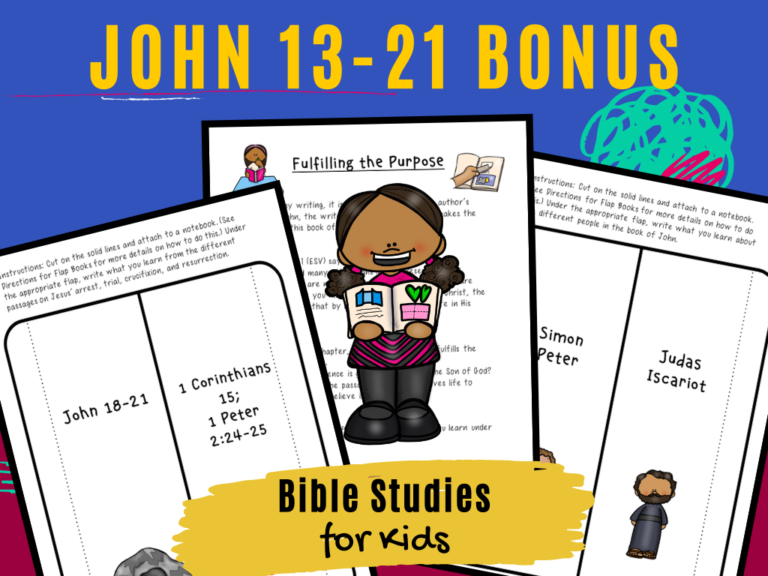 Bible Studies for Kids – John 13-21 BUNDLE! – Deeper KidMin