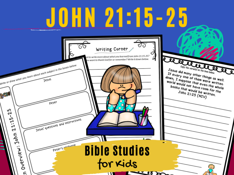Bible Studies for Kids – John 21:15-25 – Deeper KidMin