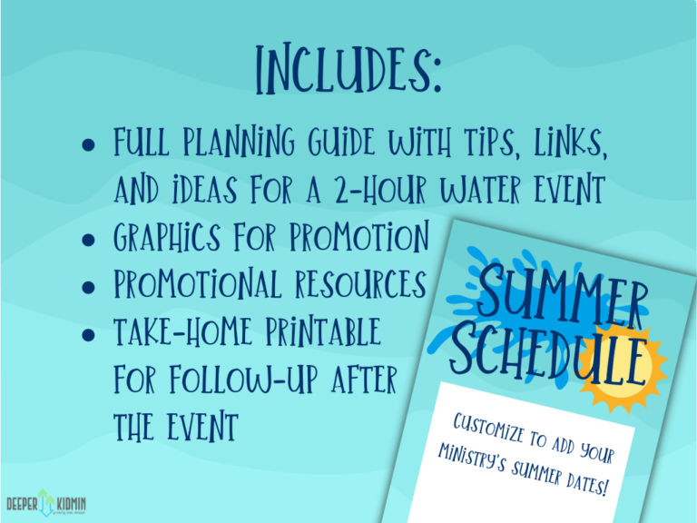 Summer Splash: Summer Event – Deeper KidMin