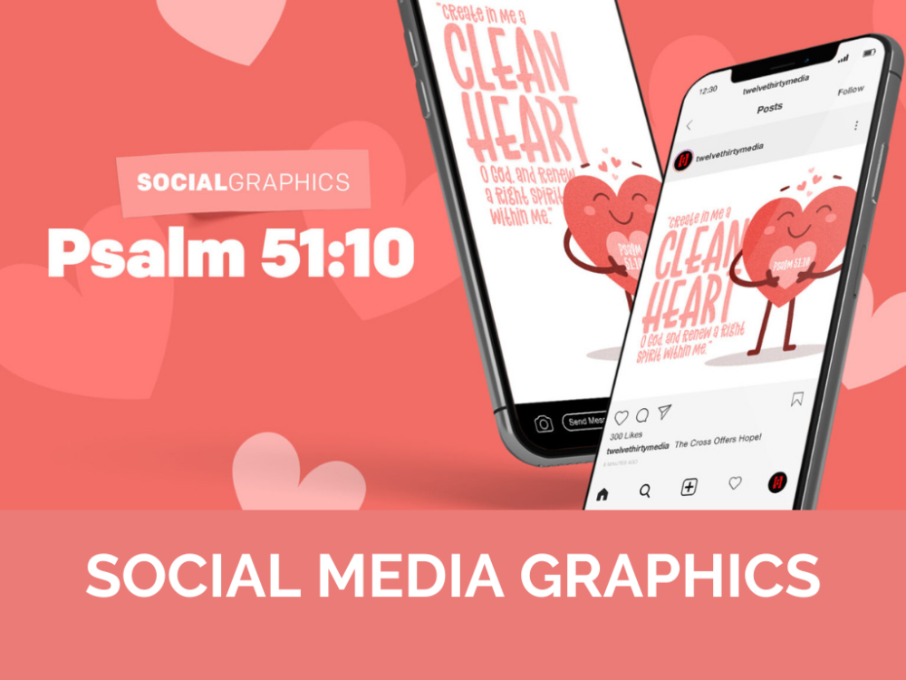 Psalm 51:10 Memory Verse: Social Graphics – Deeper KidMin