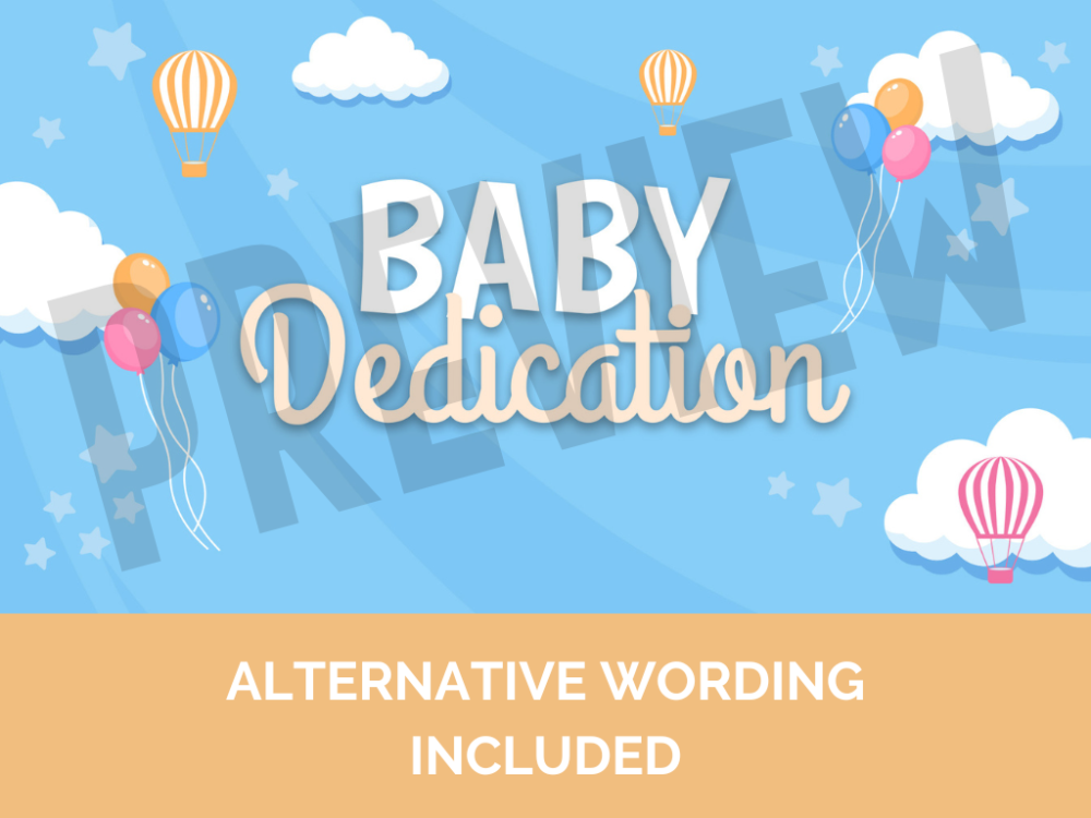 Child Dedication: Title Graphics – Deeper KidMin