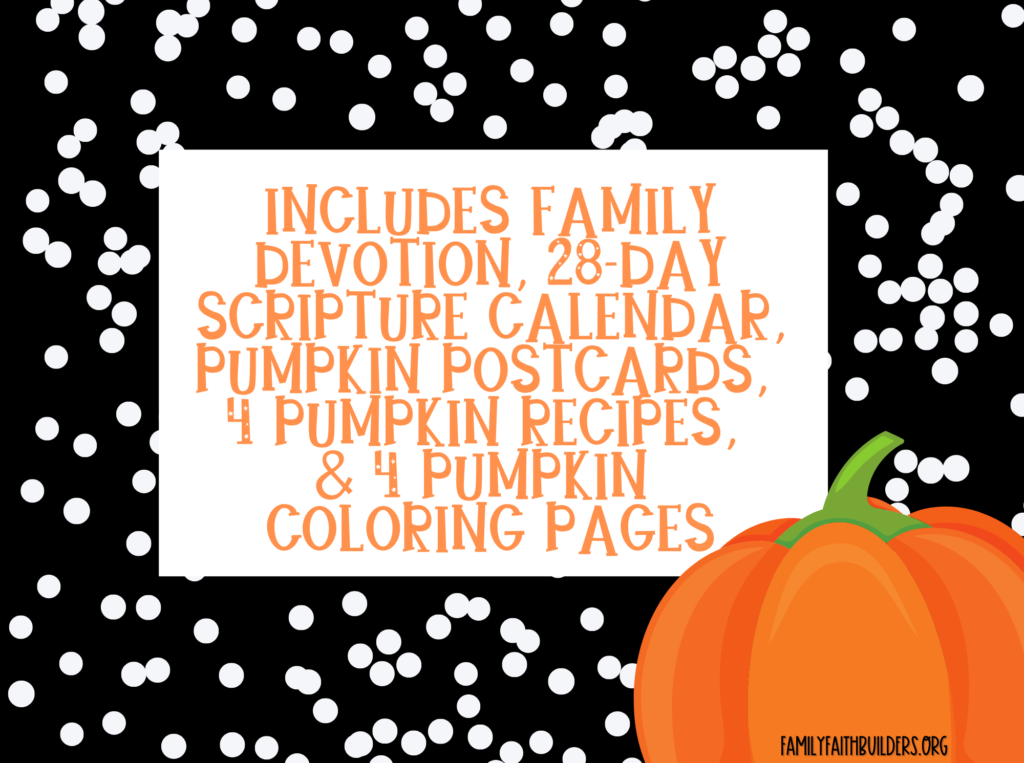 Scripture Pumpkin: Fall Family Faith Kit – Deeper KidMin