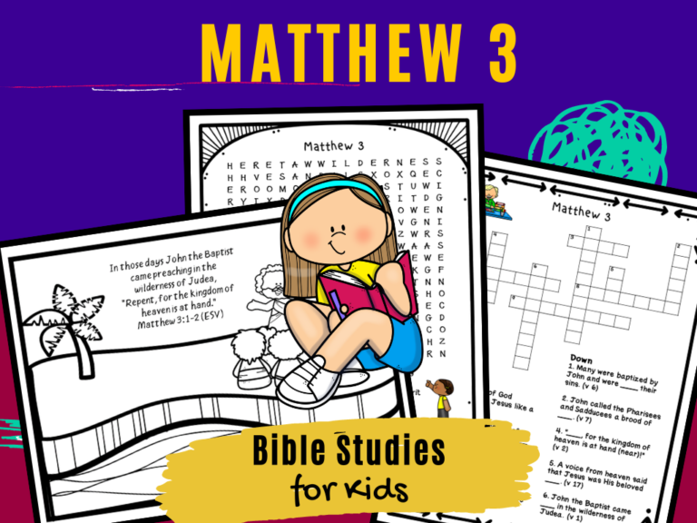 Bible Studies for Kids – Matthew 3 – Deeper KidMin