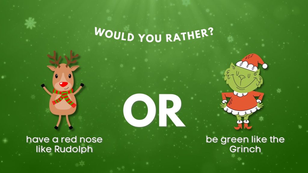 Would You Rather Game – Christmas Edition – Deeper KidMin