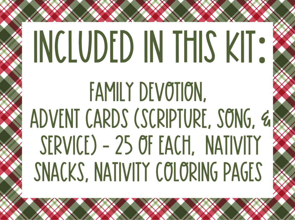 Family Advent Calendar Kit – Deeper KidMin