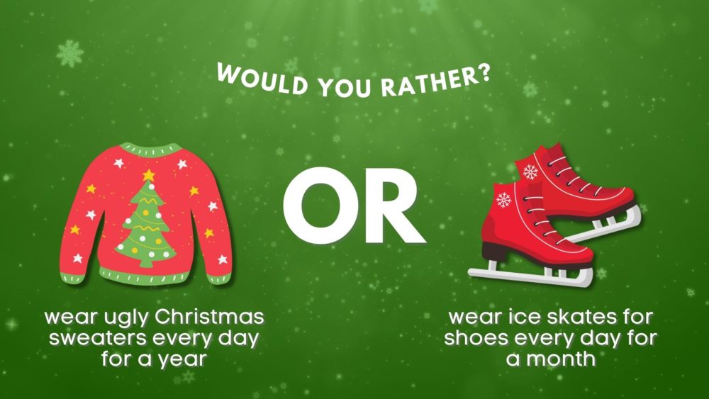 Would You Rather Game – Christmas Edition – Deeper KidMin