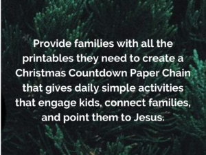 Christmas Countdown Chain Family Activity – Deeper KidMin