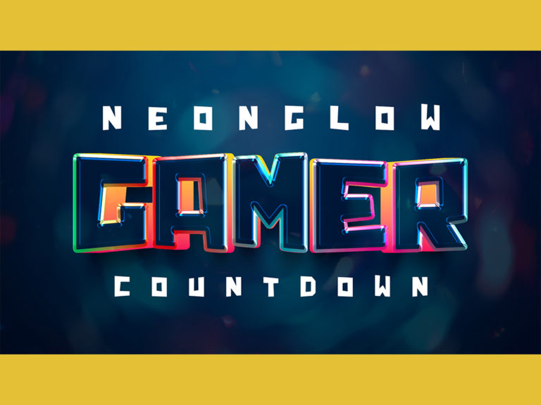 Neonglow Gamer Arcade Countdown – Deeper KidMin