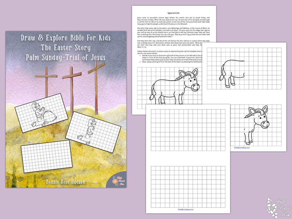 Draw & Explore Bible Activity Pages for Kids: The Easter Story Part 1 ...