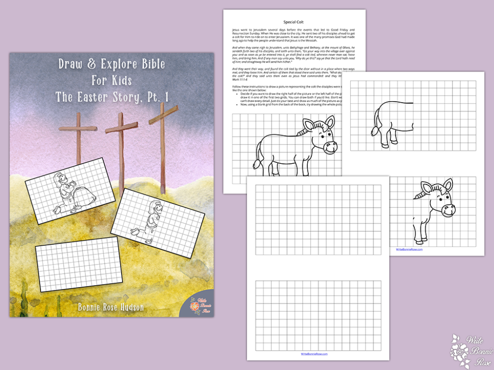 Draw & Explore Bible Activity Pages for Kids: The Easter Story Part 1 ...