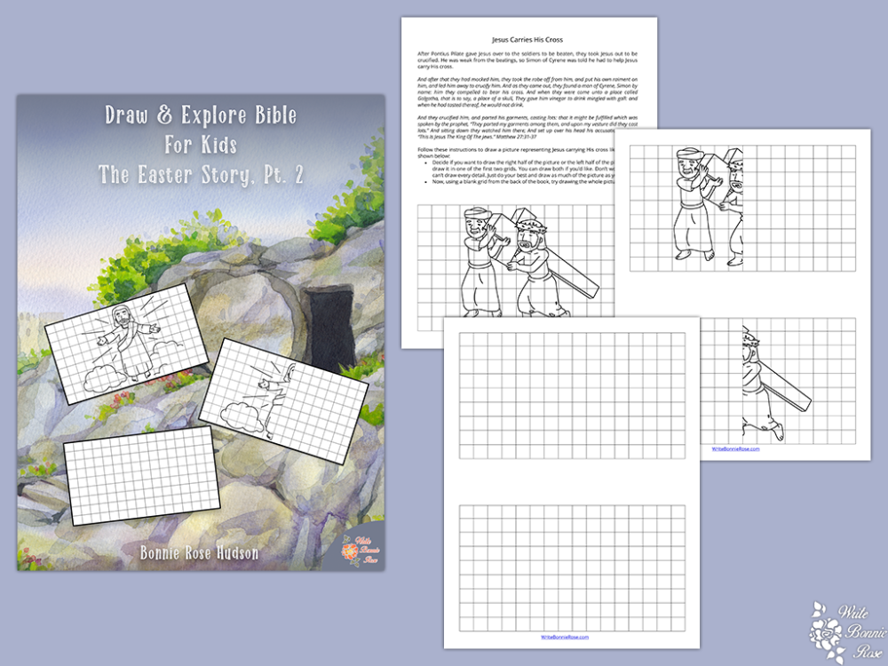Draw & Explore Bible Activity Pages for Kids: The Easter Story Part 2 ...