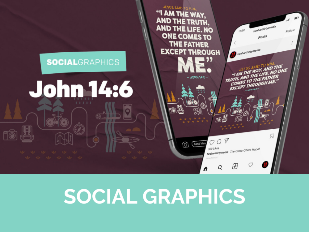 John 14:6 Memory Verse: Social Graphics – Deeper KidMin