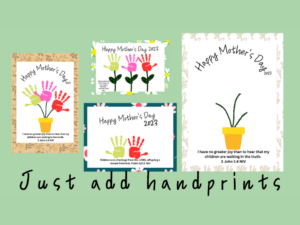 Just Add Handprints Mother’s Day Craft Printables – Deeper KidMin