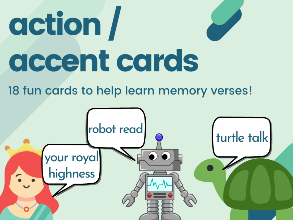 Memory Verse Action & Accent Cards – Deeper KidMin